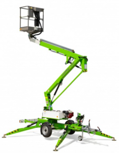 34FT Trailer Mounted Knuckle Boom Hire Nifty - Brisbane scissor lift hire